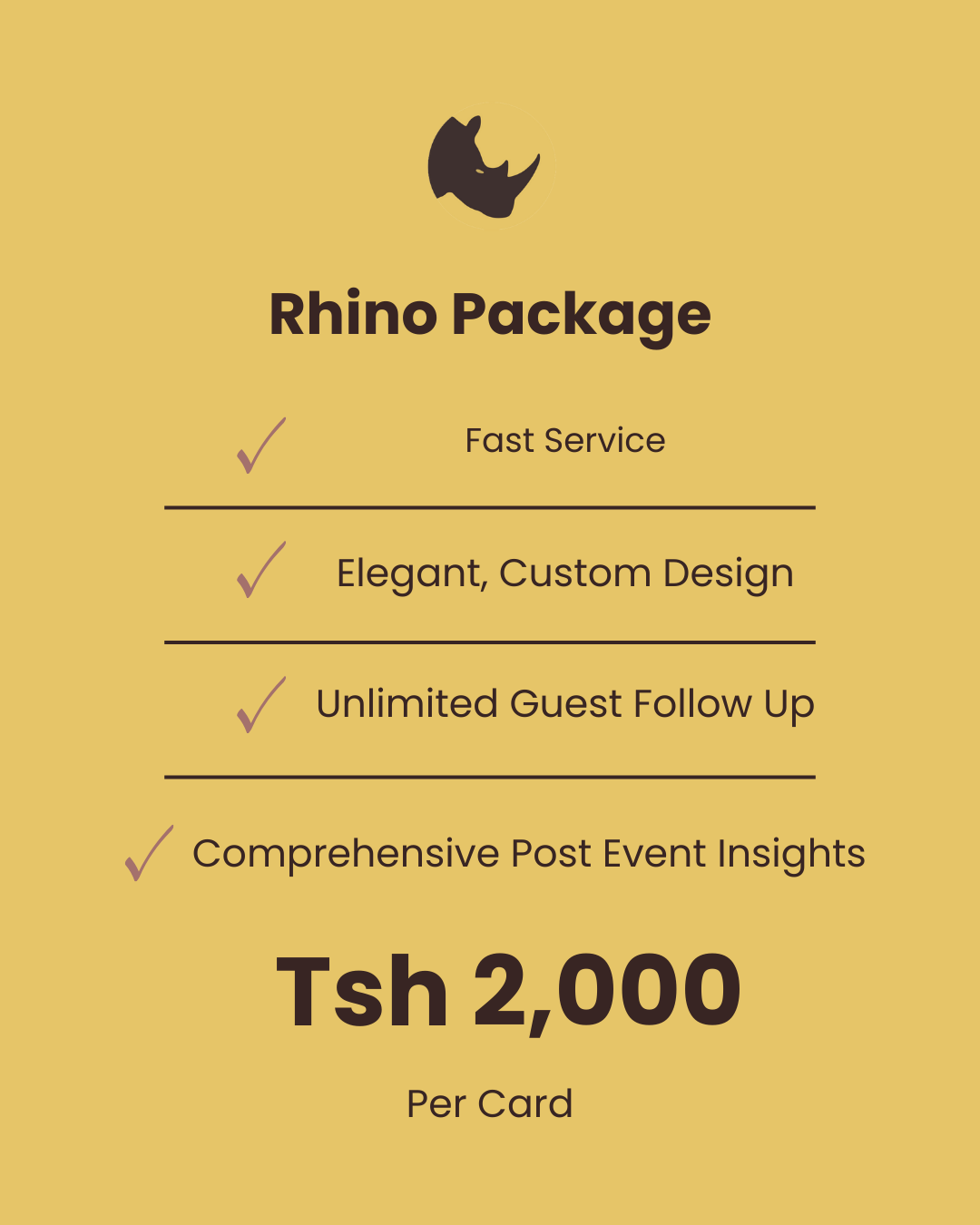 Rhino Package - EzyCard